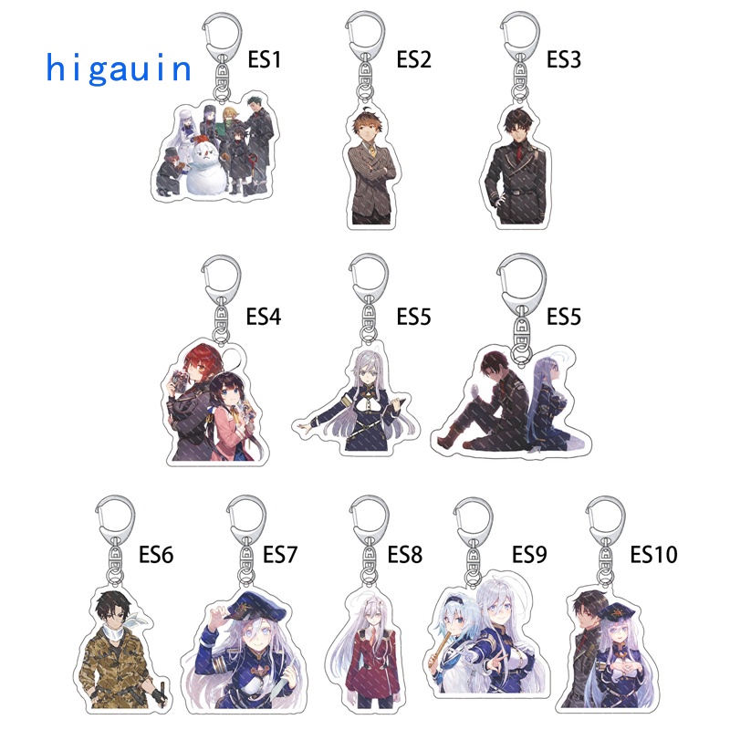 Anime 86 Eighty Six Figure Undertaker Cosplay Acrylic Key Chain Pendant ...