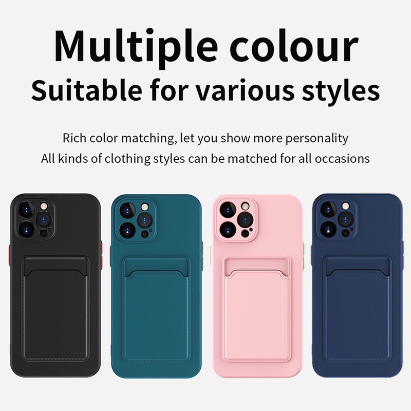 POCO X6 Pro Card Holder Phone Case For Xiaomi POCO X6 X5 M6 M4 M3 F5 X3 ...