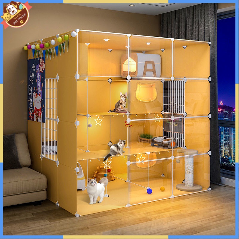 Panoramic Cat Villa Cat Cage Home Super Free Space Indoor Cat Cabinet