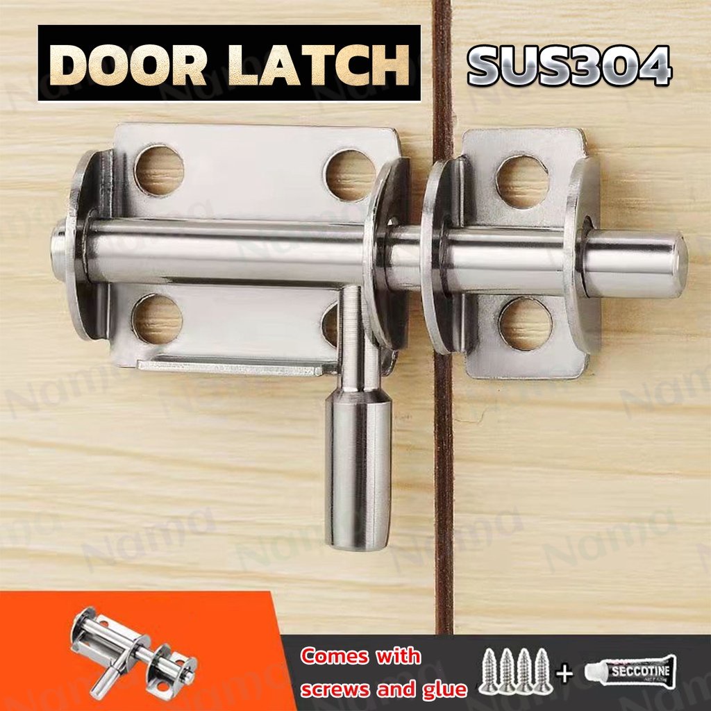 Nama Stainless Steel Door Latch Solid Sliding Bolts Latch Hasp Home ...