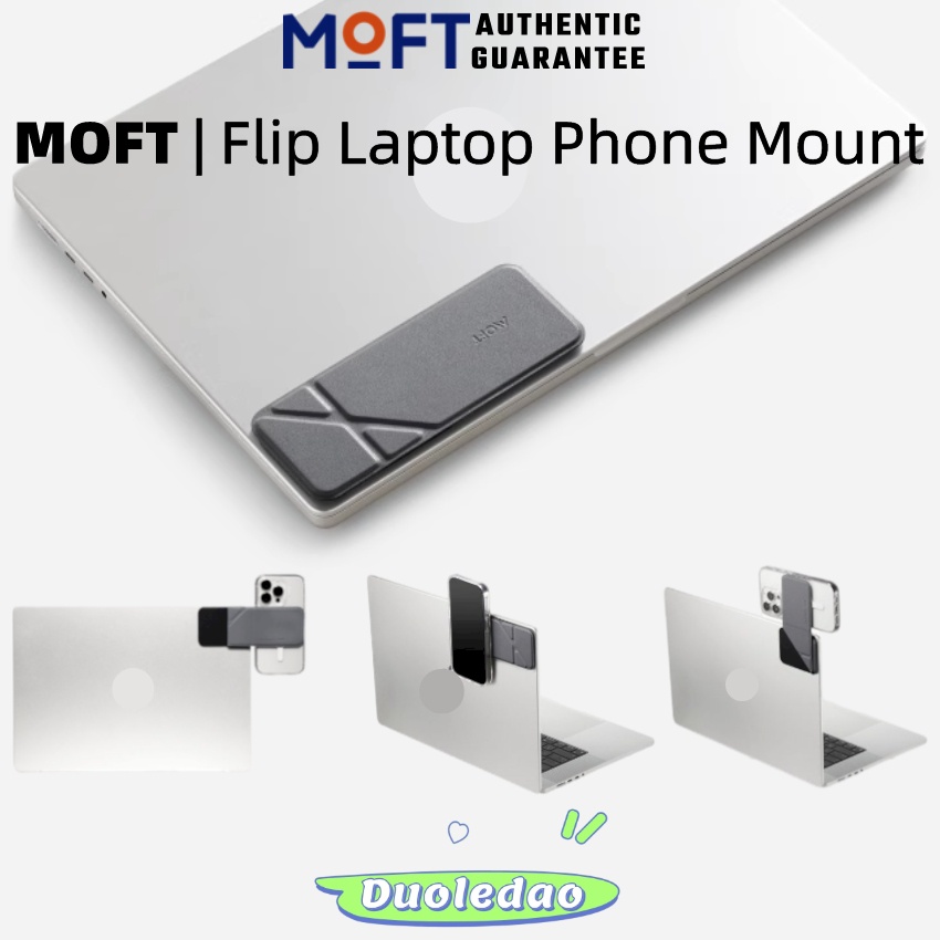 MOFT Flip Laptop Phone Mount,Monitor Laptop Expansion Stand for Dual ...