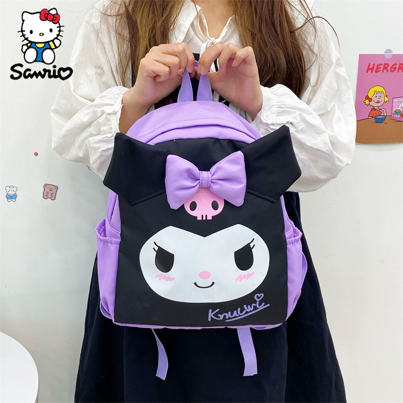 Large Capacity Sanrio Bags Kuromi Cinnamoroll Melody Backpack Kawaii ...