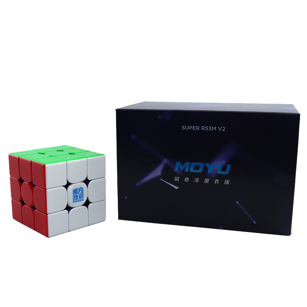 【MOYU CUBE】MoYu Super RS3M V2 Maglev version Magic Speed Cube Stickerless Professional Fidget ...