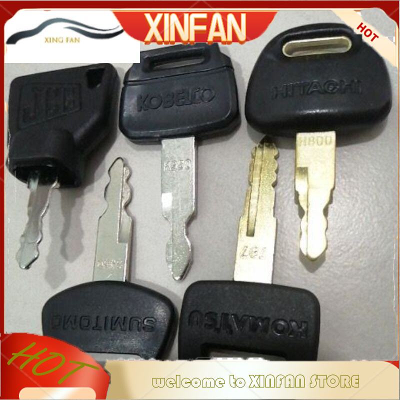 XINFAN Excavator Komatsu Hitachi Kobelco Sumitomo JCB Key Multiple Type ...