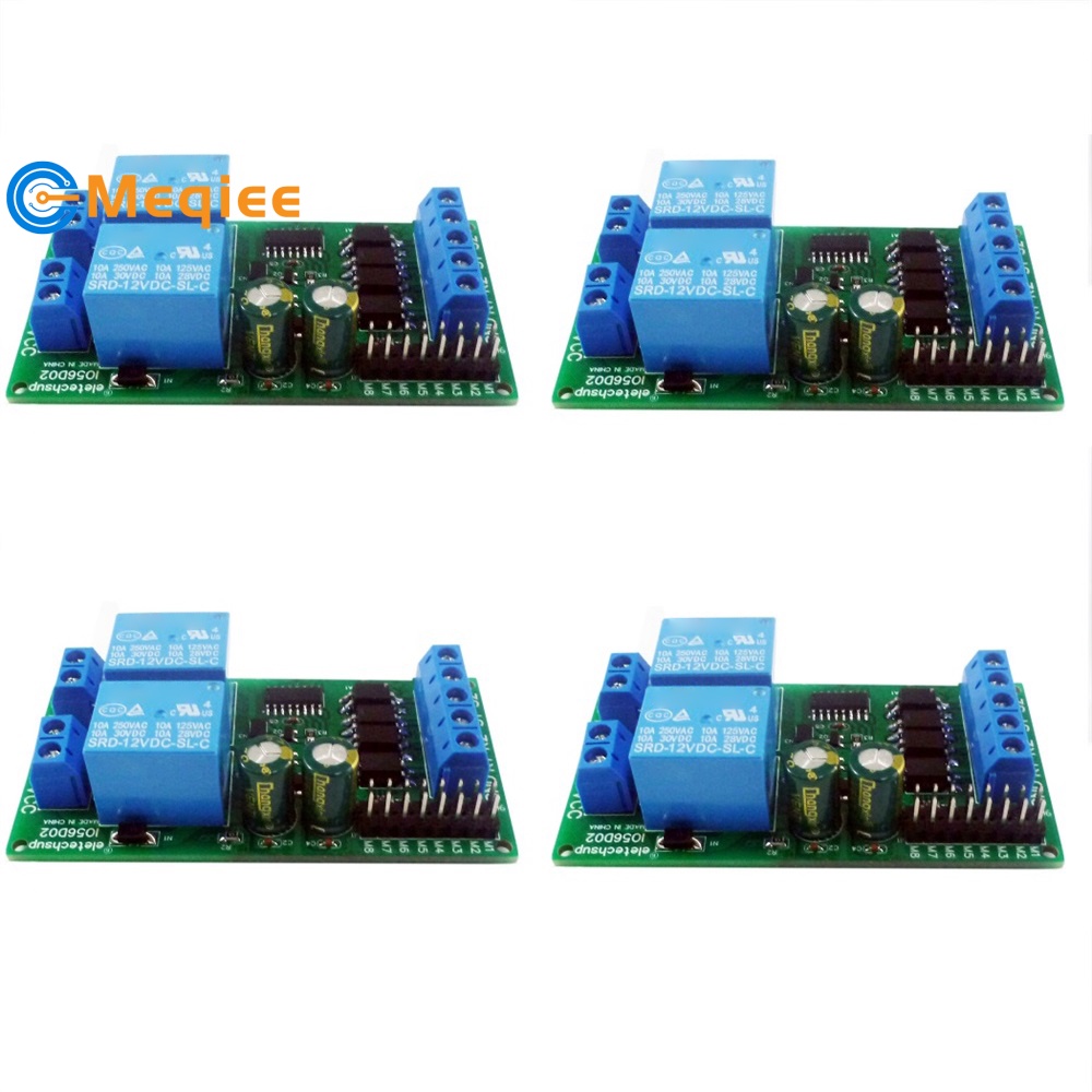 12v 24v Motor Forward/Reverse Control Board Two Relay Delay Timing Cycle Module Control Solenoid ...