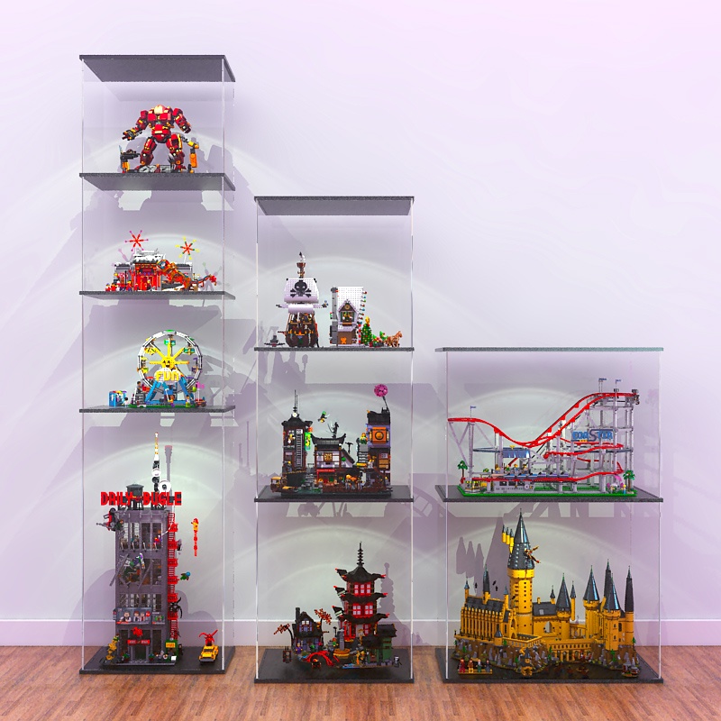 Ready Stock Lego Display Box Household Hand-Made Shelf Anti-dust ...