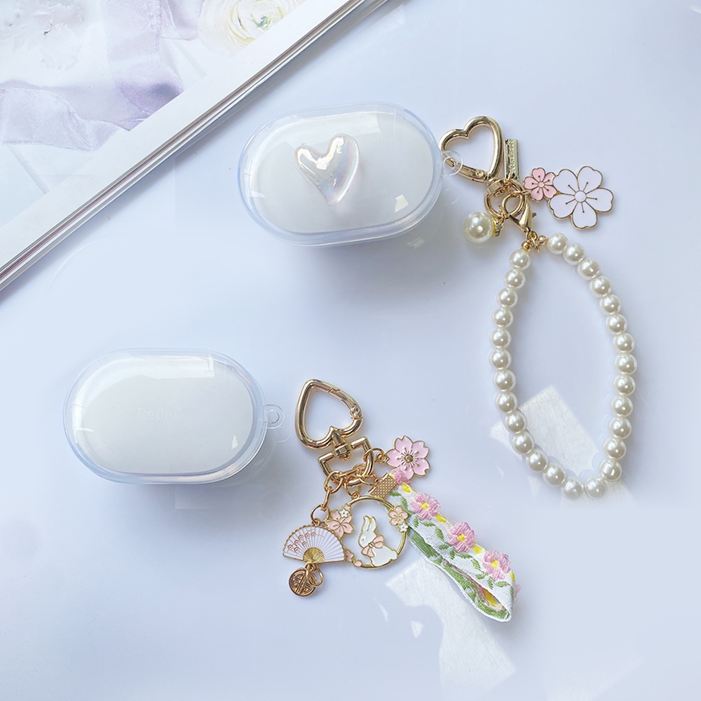 New For Huawei Freebuds SE Case Fashion Lace Flower pearl &Headset ...