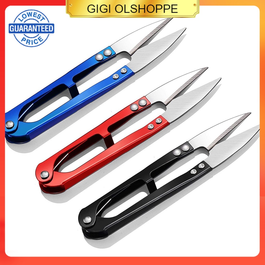 Gigi Embroidery Sewing Snip Metal Thread Cutter Scissors Gunting Spring ...