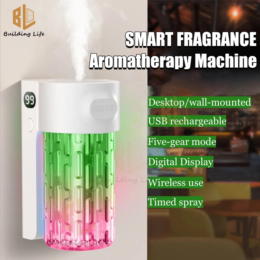 2023 Automatic Aroma Diffuser Rechargeable humidifiers Digital display Air Freshener Fragrance ...