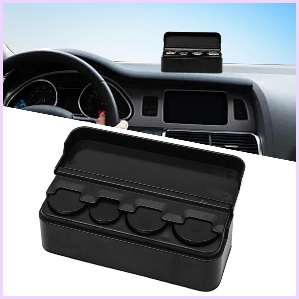 Car Coin Box Money Dispenser Auto Coin Storage Case Universal Change ...