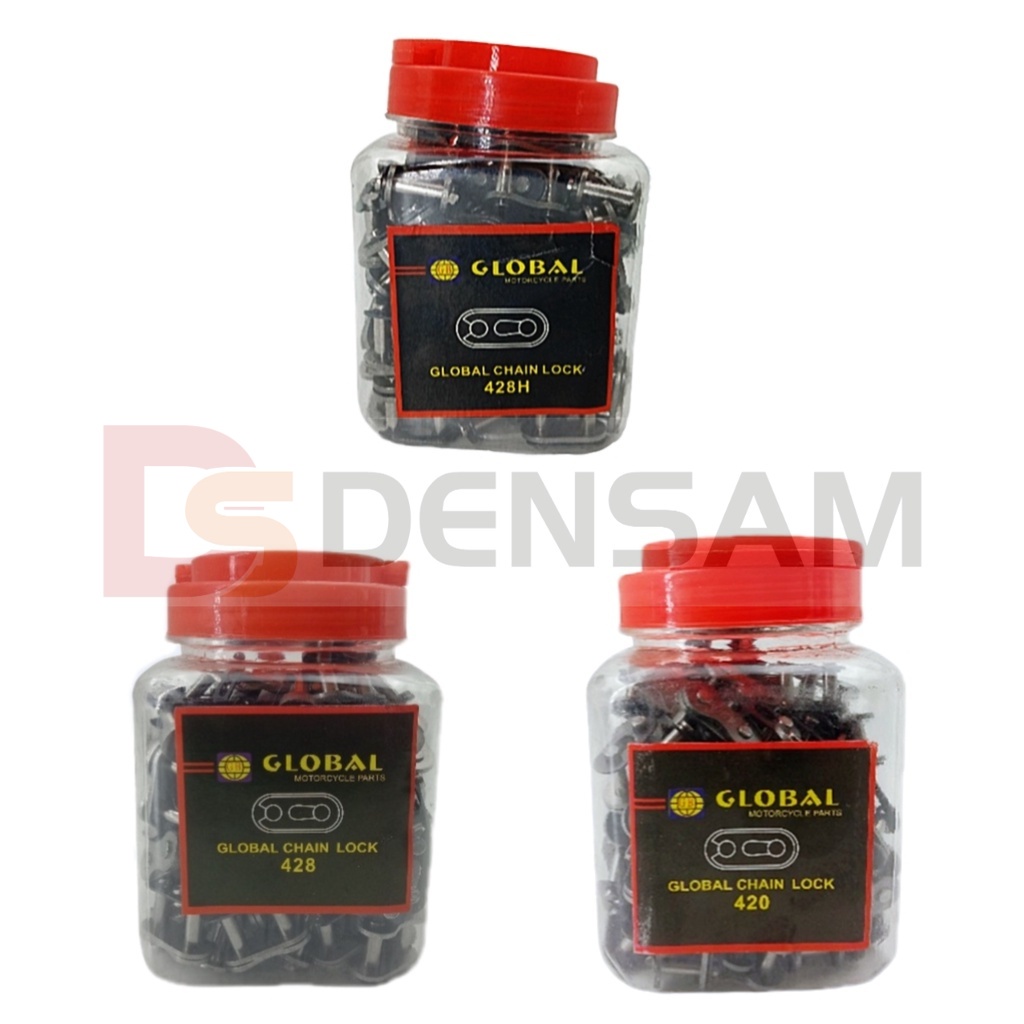 Densam Global Motorcycle Chain Lock 420 and 428 Cluthes 100pcs | Shopee ...