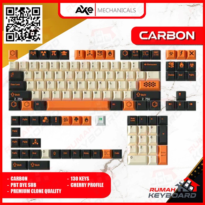 Keycap - KEYCAPS - CHERRY - CARBON RETRO - PBT - DYE SUB | Shopee ...