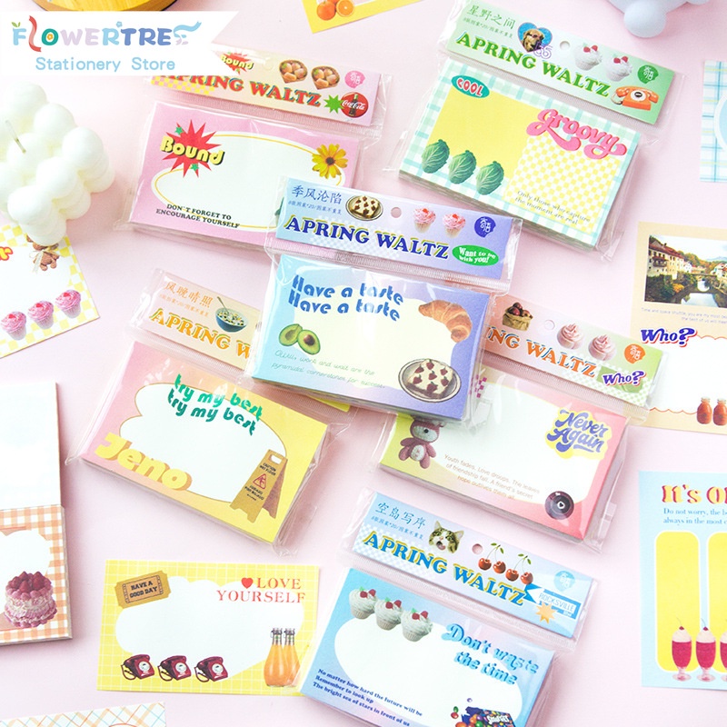 160 Sheets Spring Waltz Notes Memo Pad School Office Stationery Notepad ...