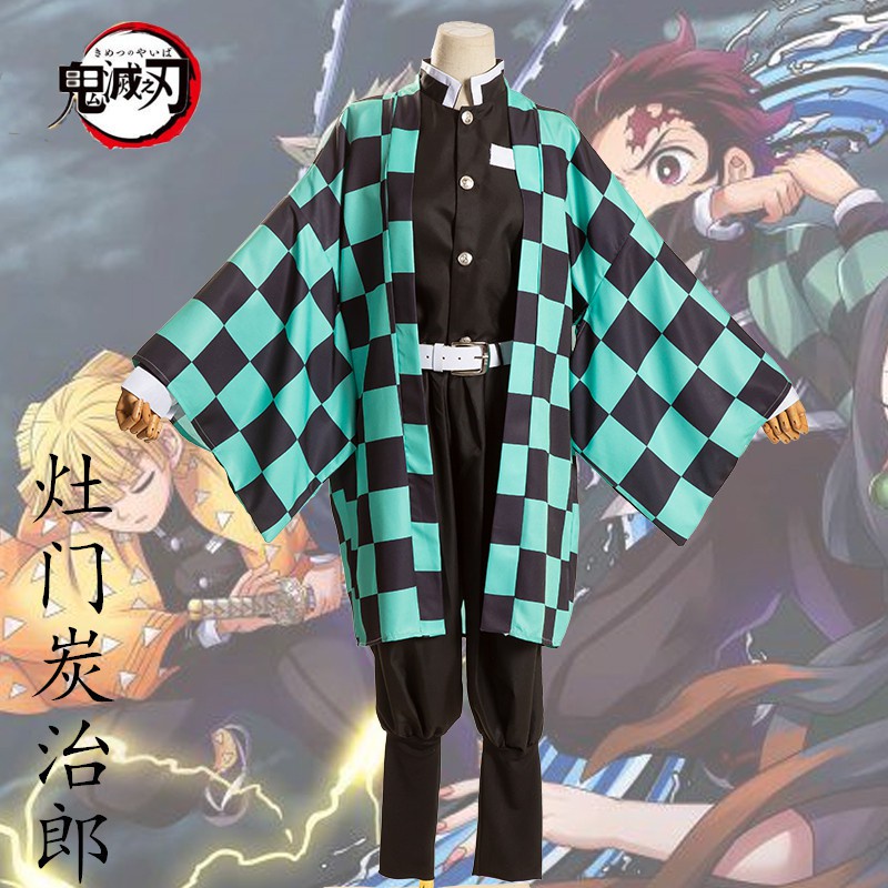 Demon Slayer Kimetsu and Yaiba cosplay Costume Kamado Tanjiro Clothes ...