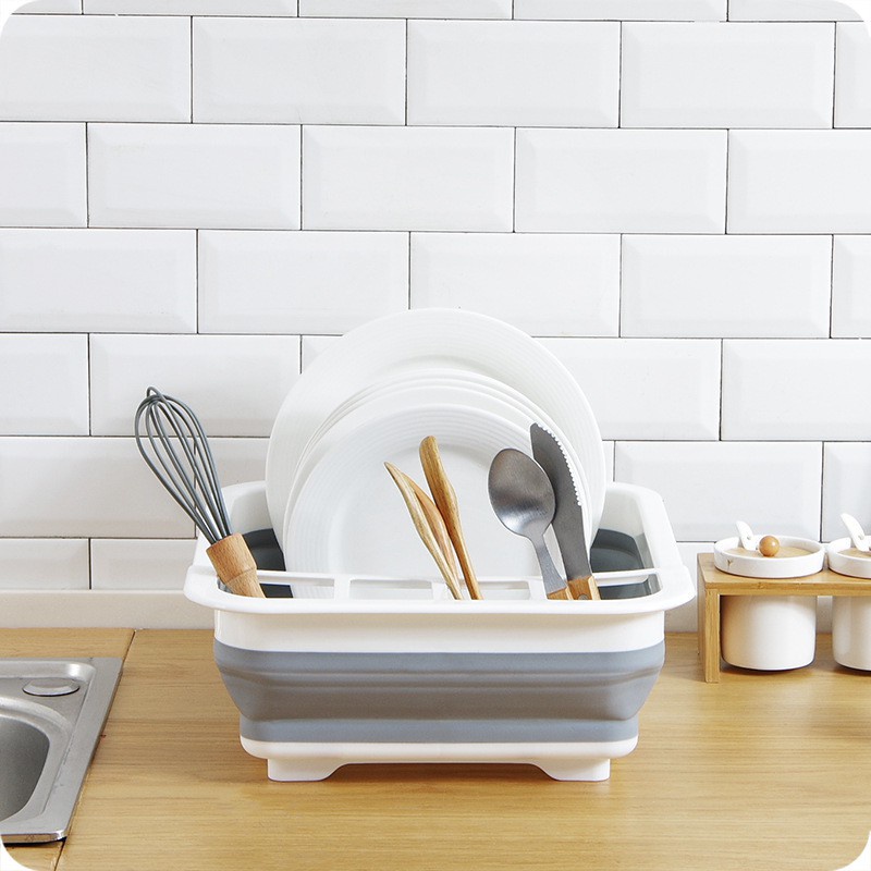 Foldable Dish Rack Plates Drying Rack Kitchen Storage Bowl Holder ...