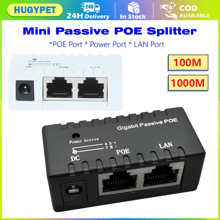100/1000Mbp Passive POE DC Power Over Ethernet Enthernet Network Router ...