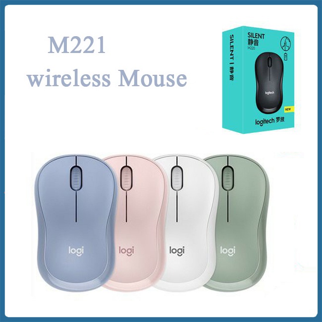 Logitech M221 / M220 Wireless Mouse Silent Buttons Mouse | Shopee ...