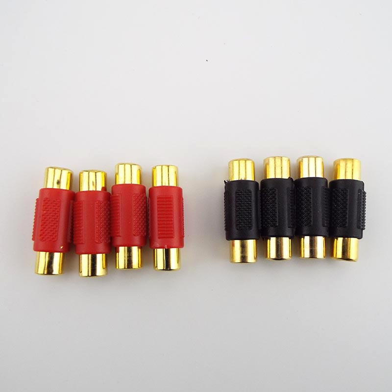 Audio Adapter 10pcs Video RCA Female to Female Connector RCA Couple ...