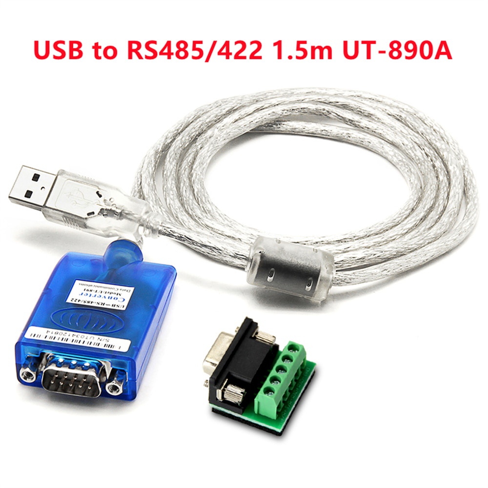 UTEK UT-890A USB to RS485/422 Serial Cable Shielded Industrial Data Lines Bidirectional Anti ...