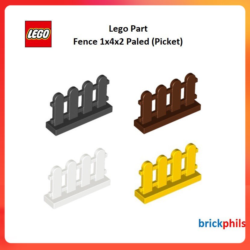 Lego Part 33303 - Fence 1x4x2 Paled (Picket) | Shopee Philippines