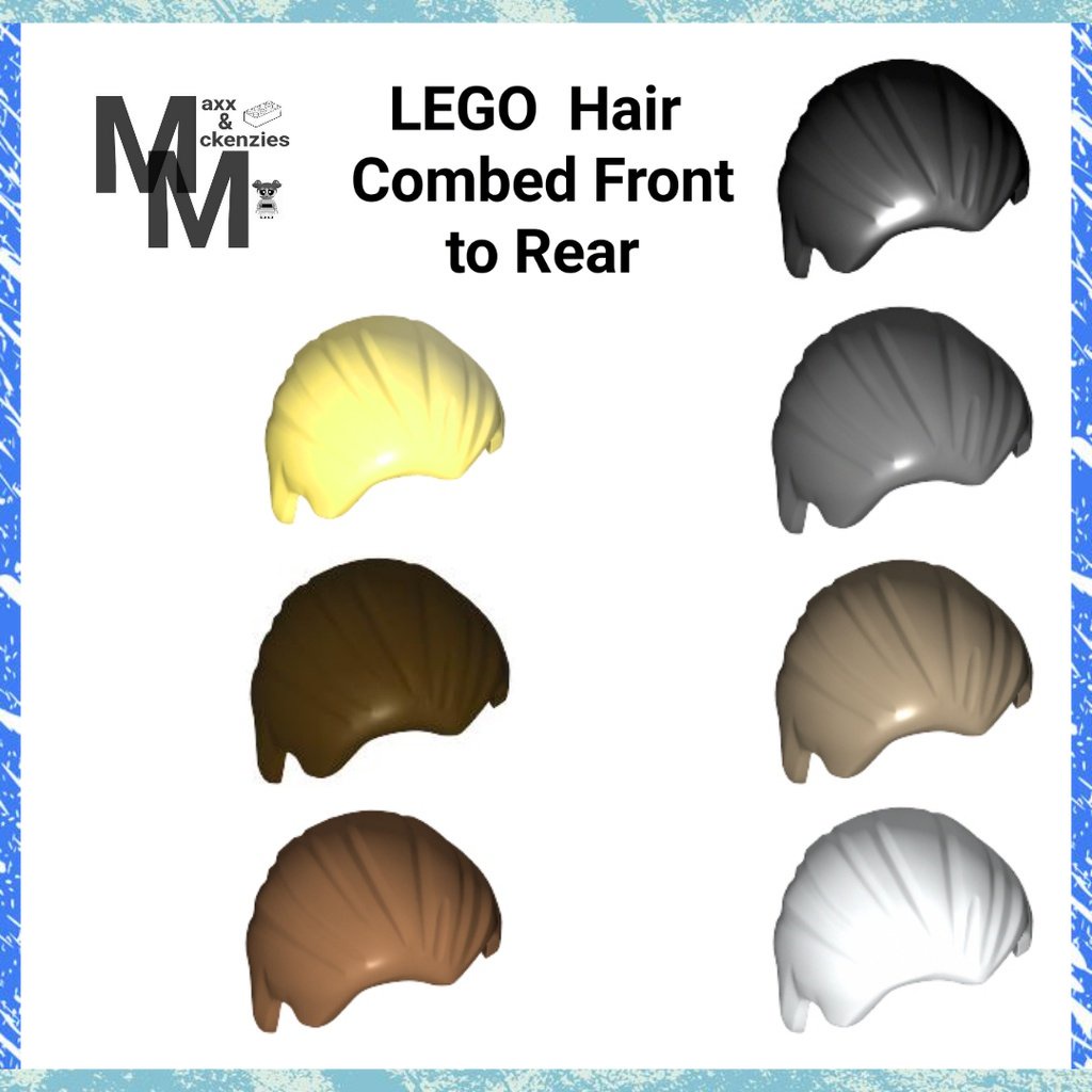 Hair Combed Front to Rear (92081) LEGO Minifigure Body Wear | Shopee ...