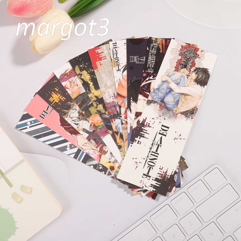 Margot 10pcs/set Anime Death Note Bookmarks Cartoon Bookmark Beautiful ...