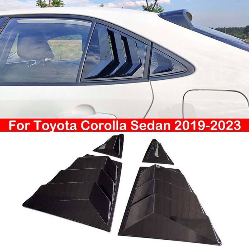 For Toyota Corolla Sedan 2019-2023 Car Rear Louver Window Side Shutter ...