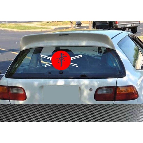 Japanese Samurai Sword Oni Rear Window Decal Car Sticker JDM Vinyl ...