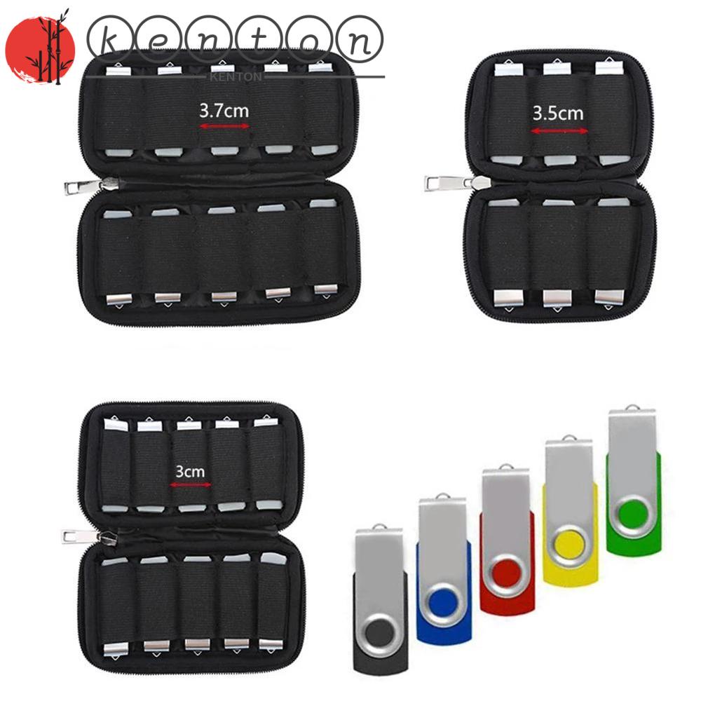 KENTON Multifunction Flash Drives Organizer Black USB Flash Drives Case ...