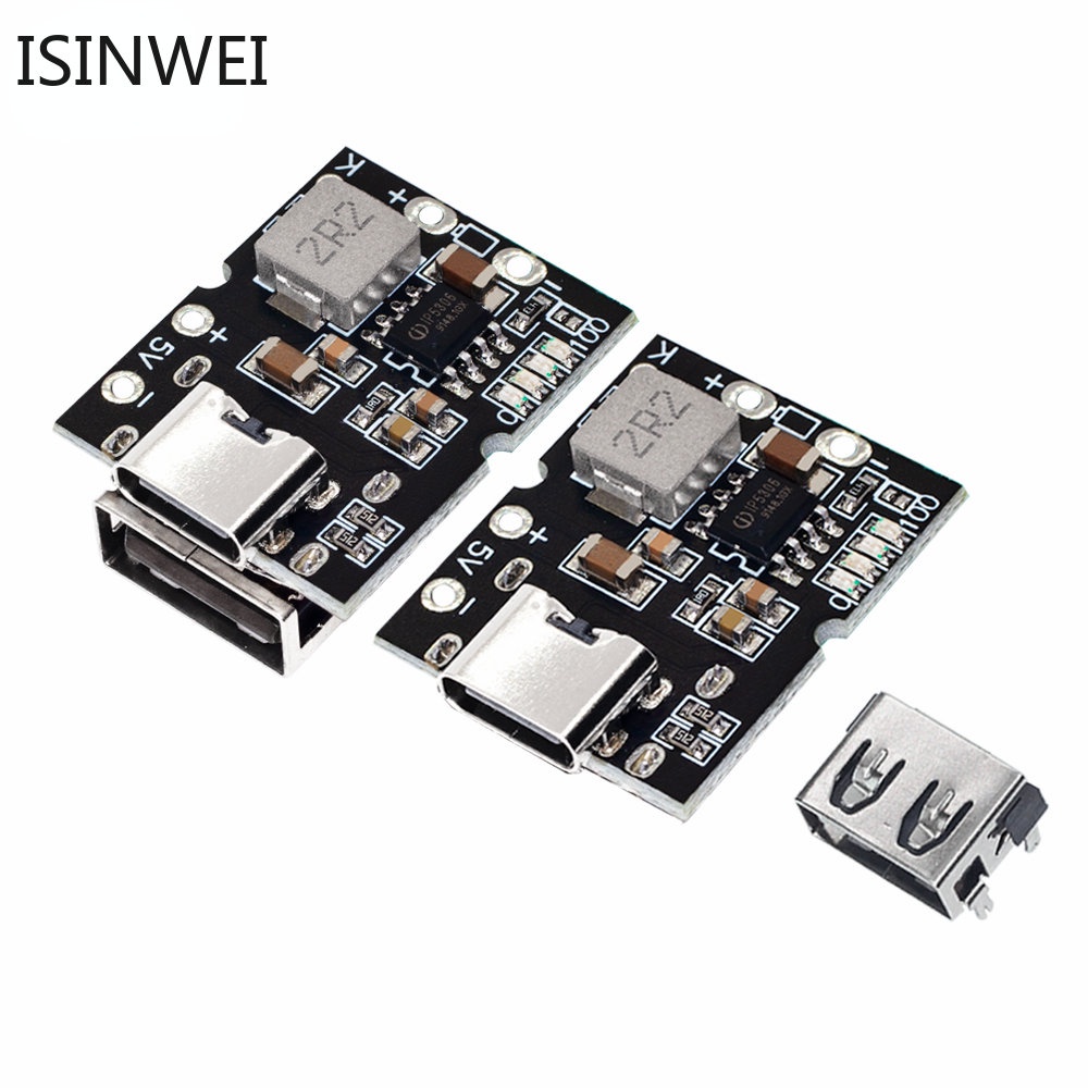 Type-C USB 5V 2A Boost Converter Step-Up Power Module Lithium Battery Charging Protection Board ...