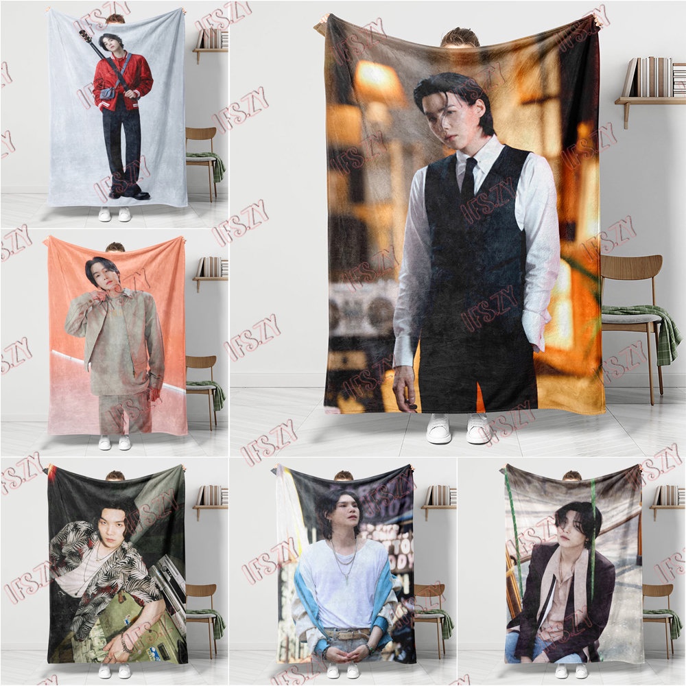 Bts SUGA Agust D 'D-DAY' 4 Size Flannel Blanket Single Single Side ...