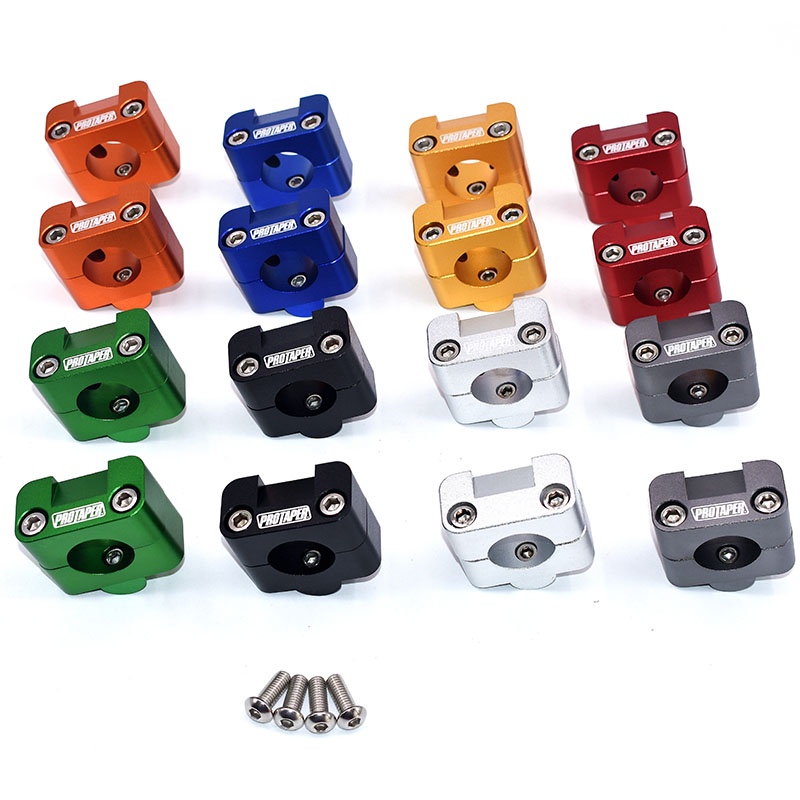 Handlebar Fat Bar Risers Mount Clamp Adapter 7/8 - 1 1/8 Universal ...
