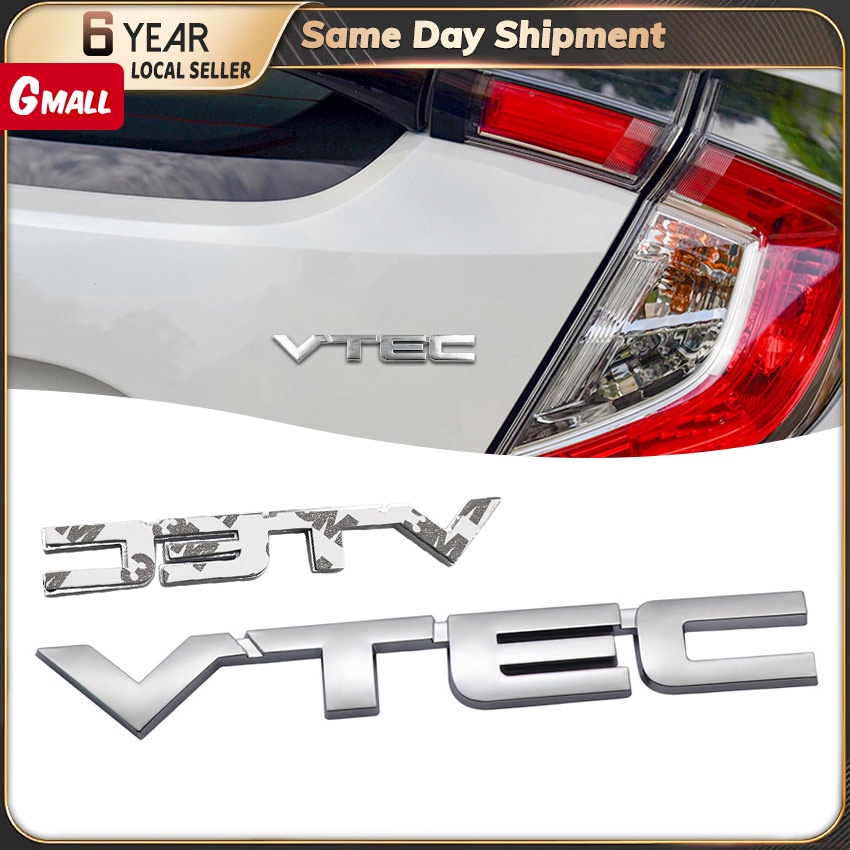 3D Metal VTEC Emblem Car Logo Decal Sticker for Honda Civic Accord ...