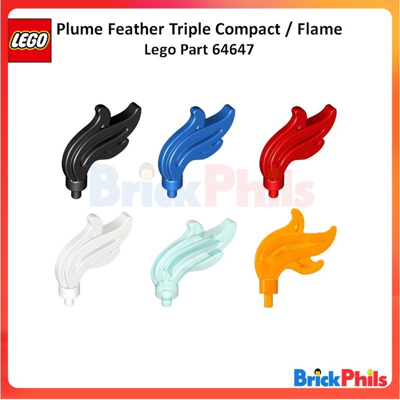 Lego Part 64647 Plume Feather Triple Compact / Flame | Shopee Philippines