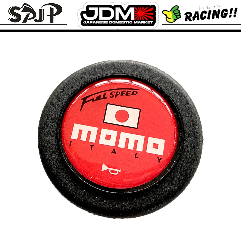 Japanese Style Momo Horn Button Universal Modified Car Racing Steering ...