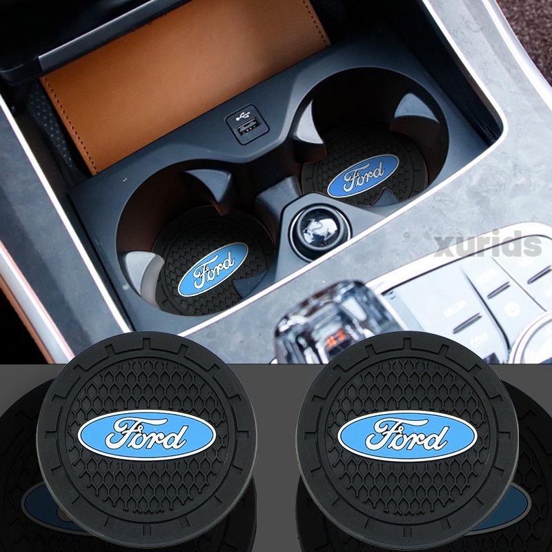 2pcs Pvc Anti-slip Coaster Car Decoration For Ford Everest Ranger ...