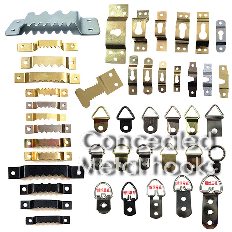 Concealed Metal hooks with screws for painting frames and photo frames ...