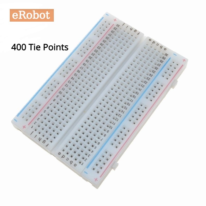 Solderless Breadboard 400 Tie Points Mini Universal Test Protoboard DIY ...