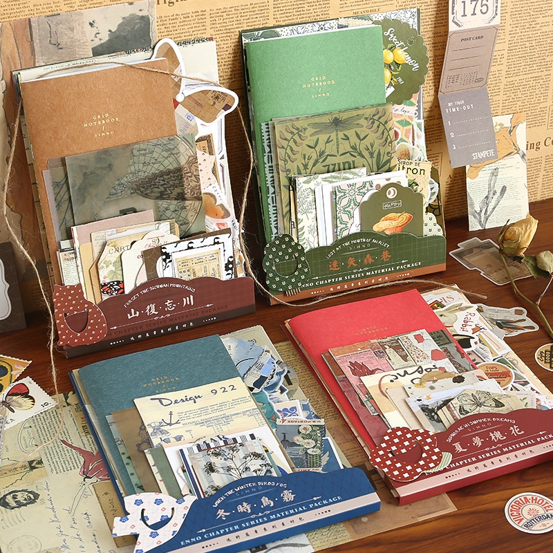 ENWEI 86 Pcs [Tono Vintage Series] Retro Journal Material Paper ...