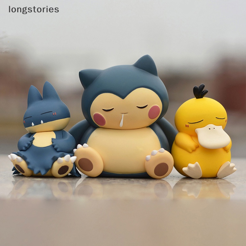 longstories 1Pc Pokemon Psyduck Bulbasaur Snorlax Anime Figure Kawaii ...