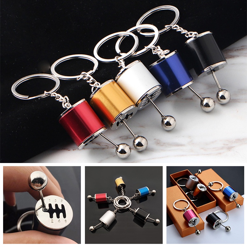 Auto Part Model Gear Box Shifter Keychain Key Ring Race Car Stalls Head ...