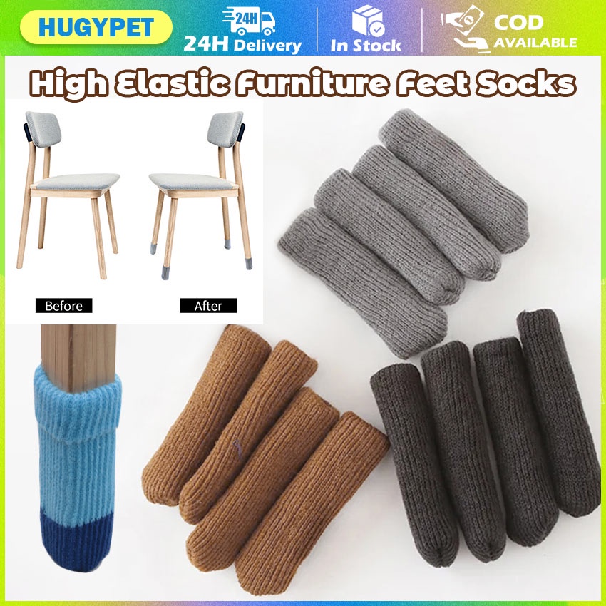 Chair Leg Socks Cloth Floor Protection Knitting Wool Socks Anti-slip ...