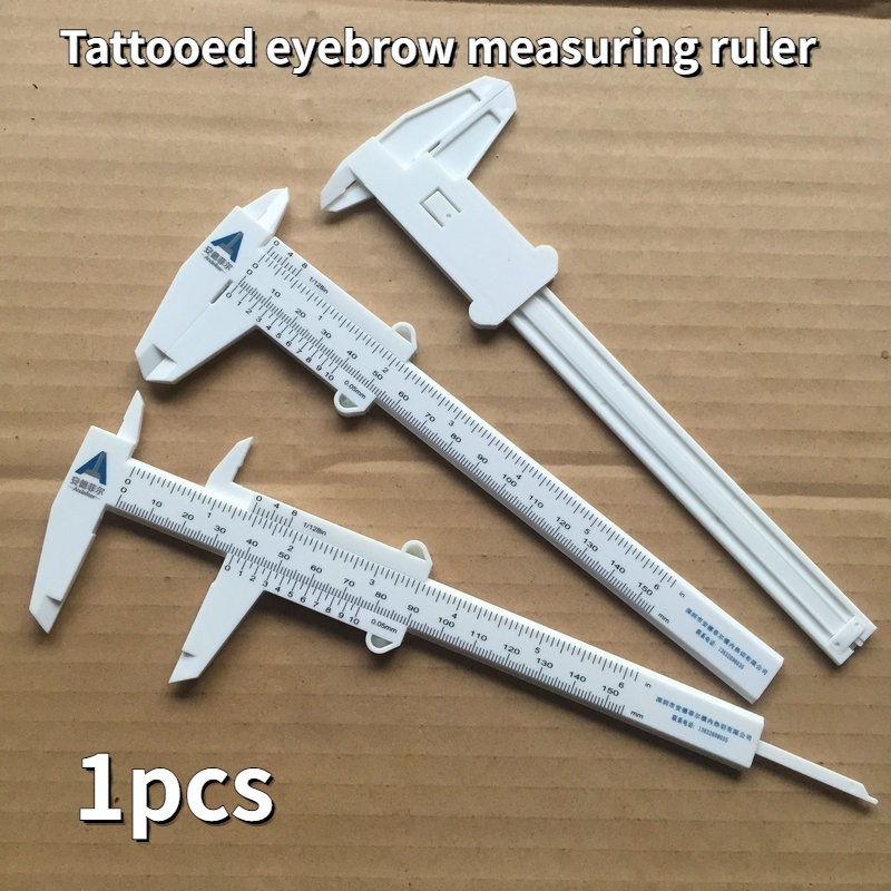 1pcs Makeup Eyebrow Tattoo Measuring Ruler Caliper Measure Tools ...