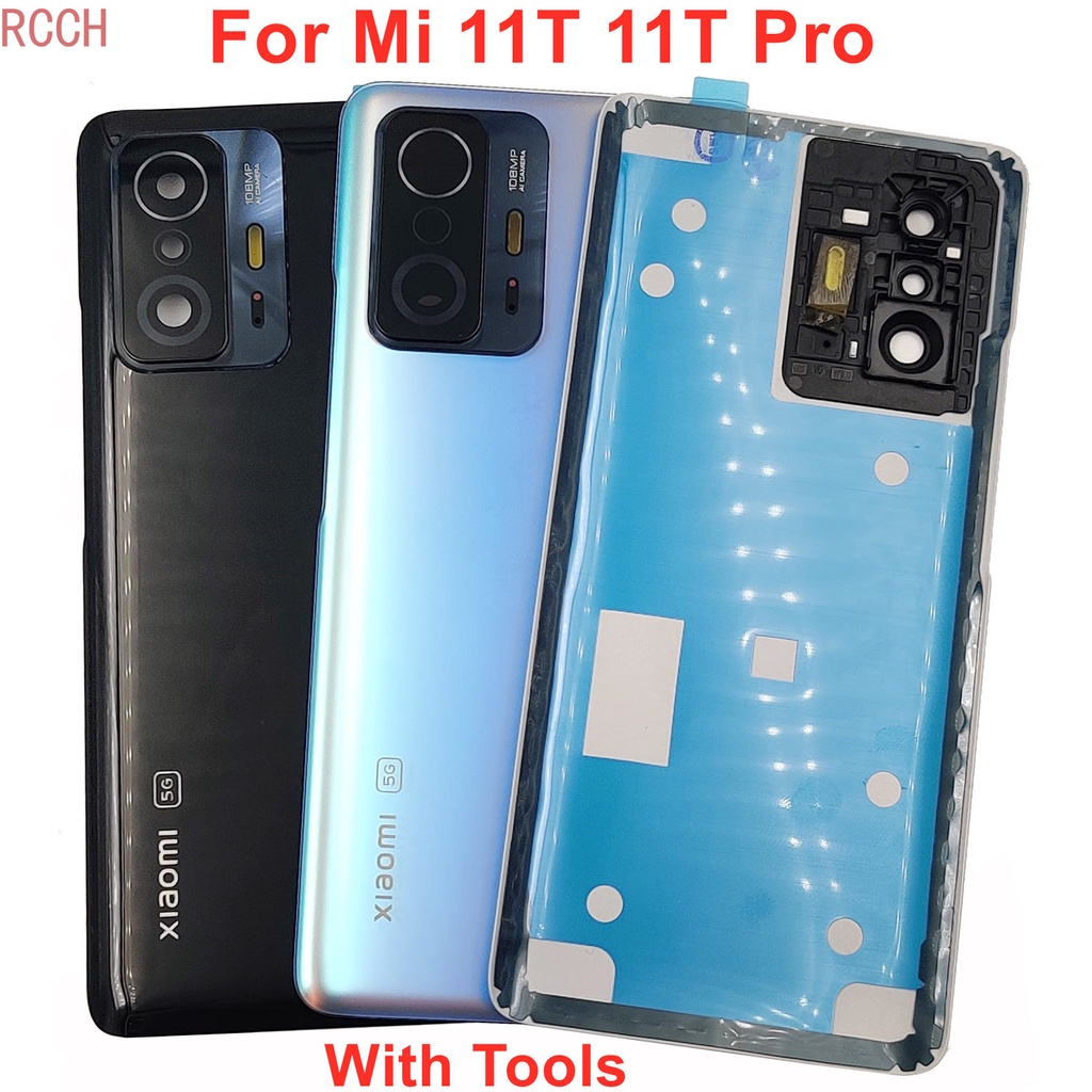 Original Back Lid For Xiaomi Mi 11T 11T Pro 5G Battery Glass Cover Rear ...