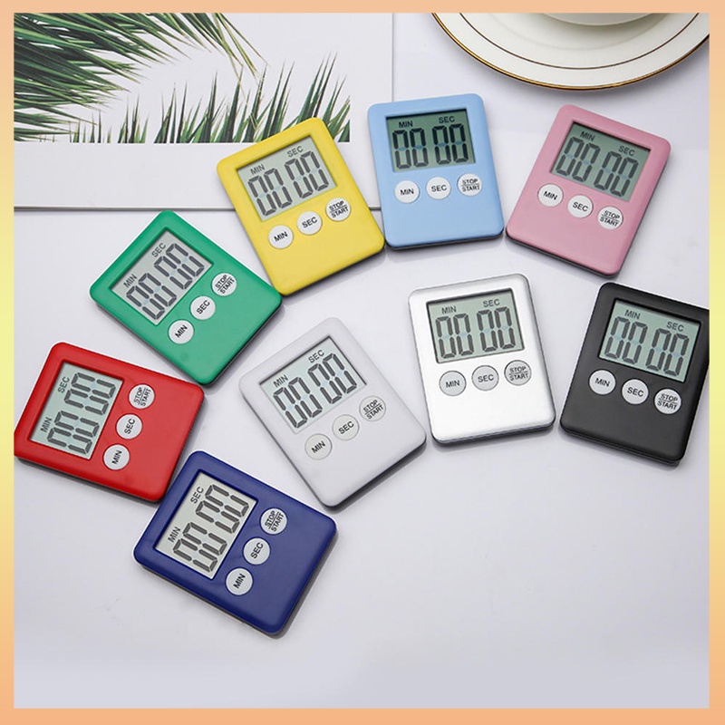 Single Timer Kitchen Clock Egg Clock Digital Timer Stop Watch Baking ...