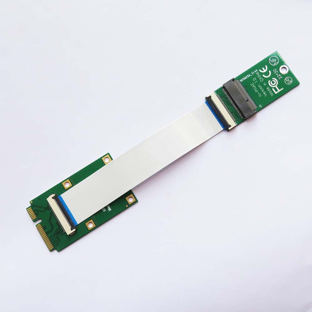 A E/E key M.2 WIFI Card to MINI PCIE Extension Cable Riser Support PCIE ...