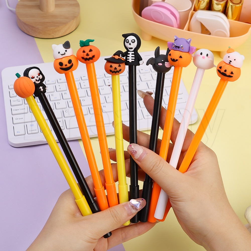 Halloween Ghost Pumpkins Bat Demon Gel Pen / Black Writing Signature ...