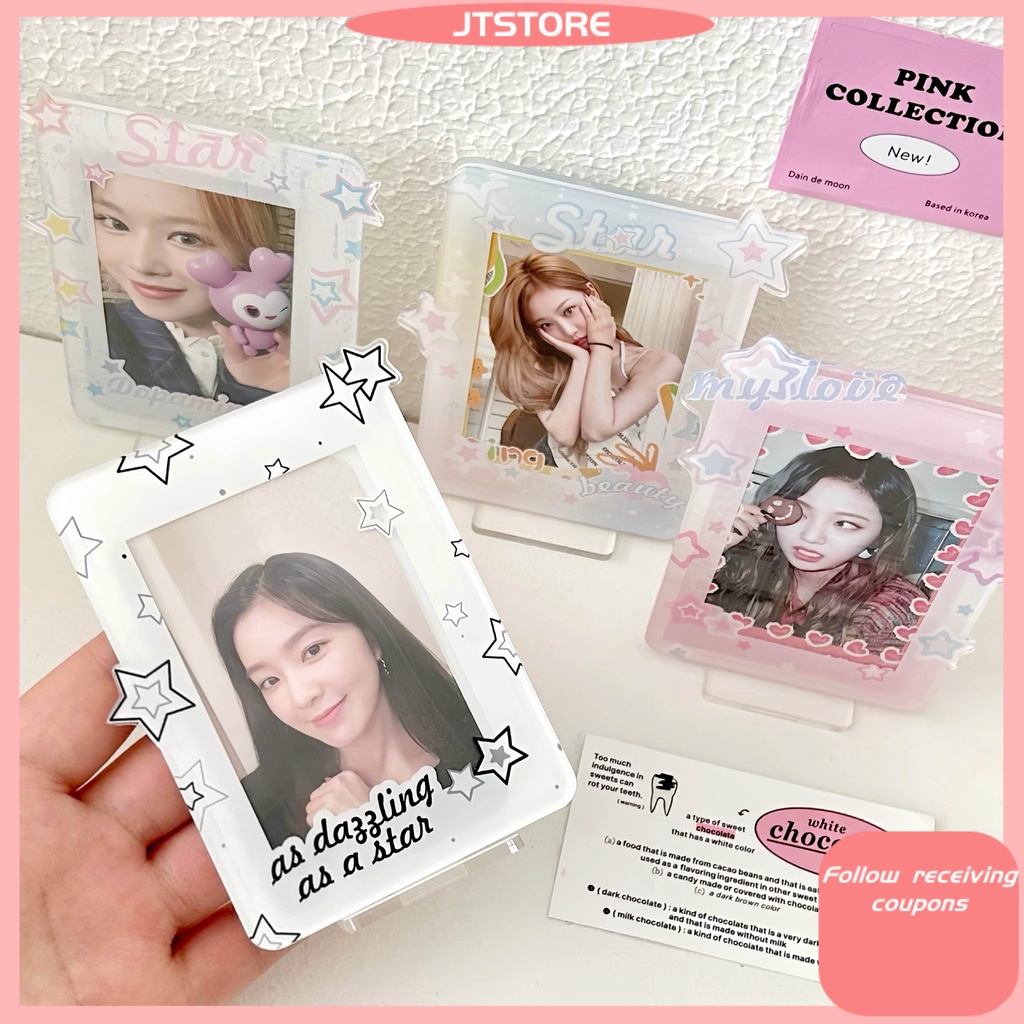 Desktop Photo Frame Y2K Star Small Card Display Stand, Standing Card ...