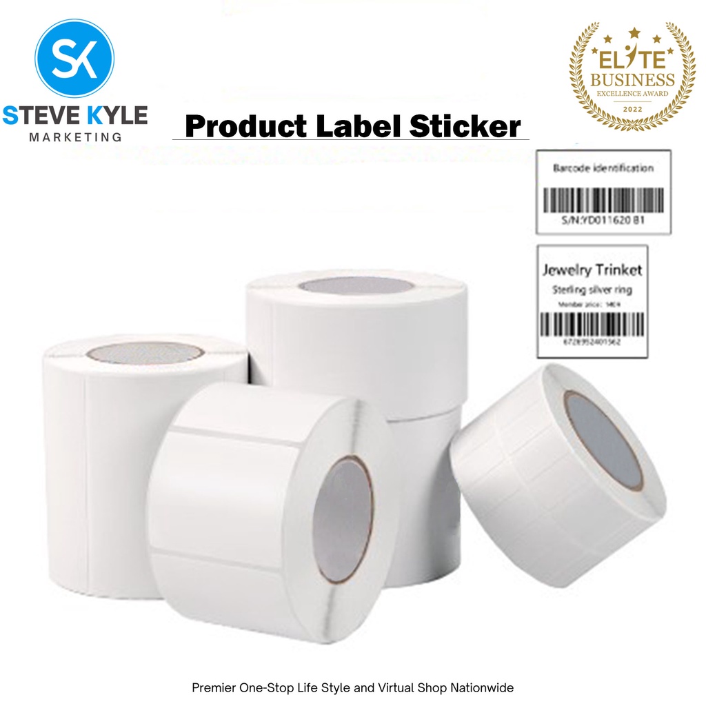 70X30 1A Sticky Labels, Self Adhesive Pricing Labels for Printer, Blank ...