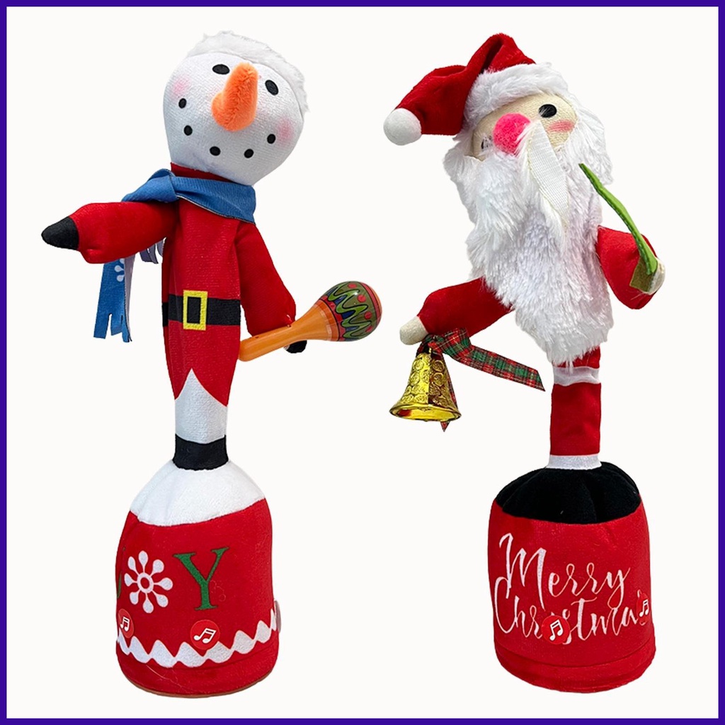Dancing Singing Santa Claus Christmas Electric Plush Singing Toy ...